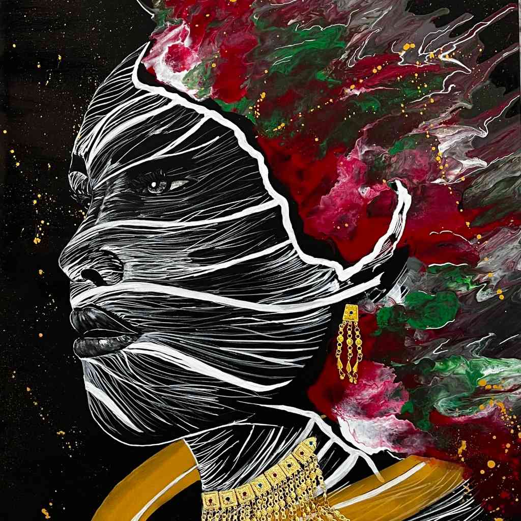 Emirati Women | Acrylic Painting | Artezaar.com Online Art Gallery