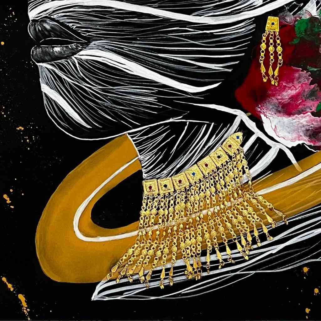 Emirati Women | Acrylic Painting | Artezaar.com Online Art Gallery