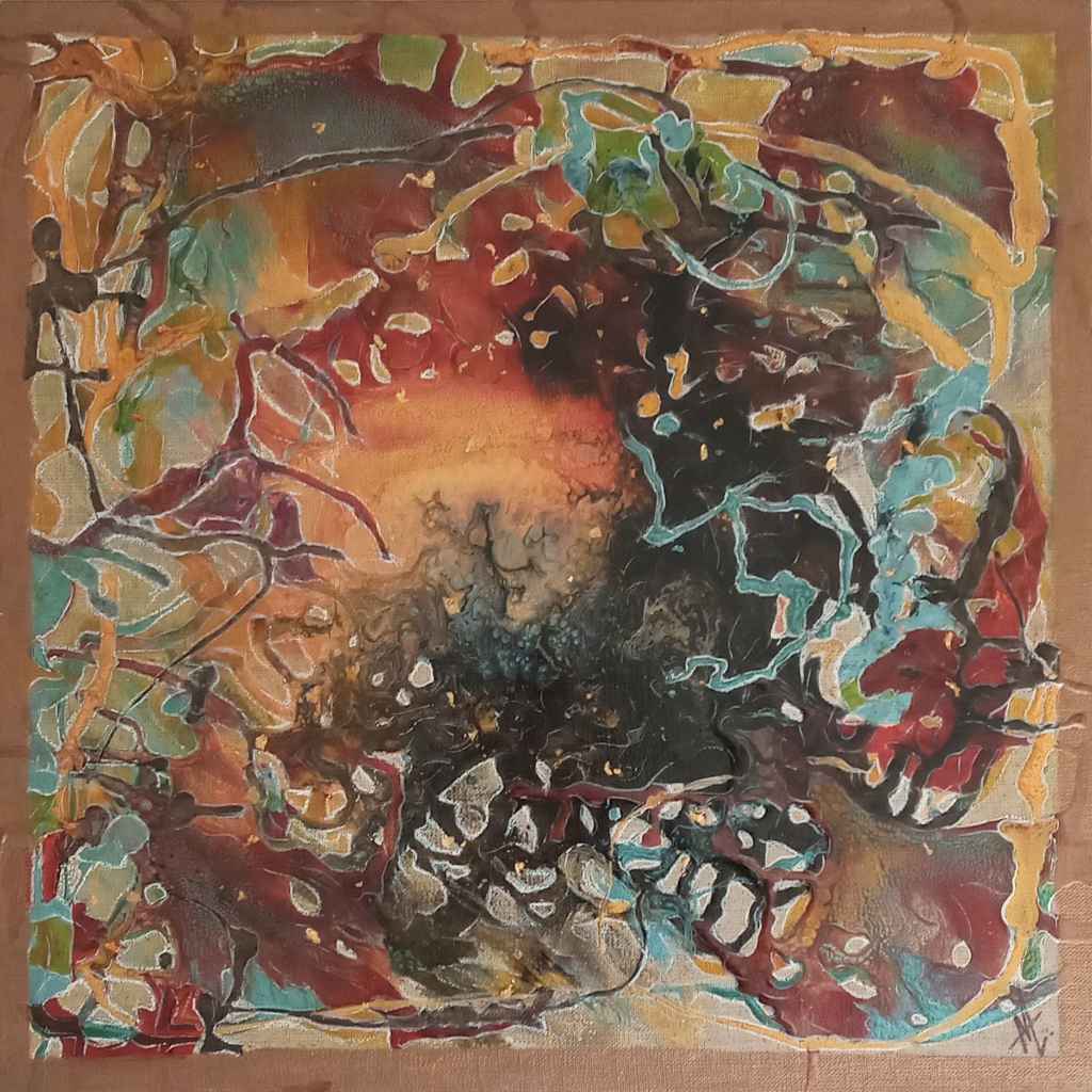 Dancing Pixies | Acrylic Painting | Artezaar.com Art Gallery Dubai ...