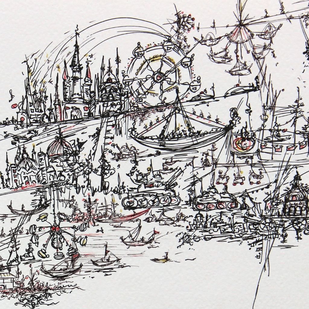 Finding Utopia II | Sketch Art | Artezaar.com Online Art Gallery Dubai