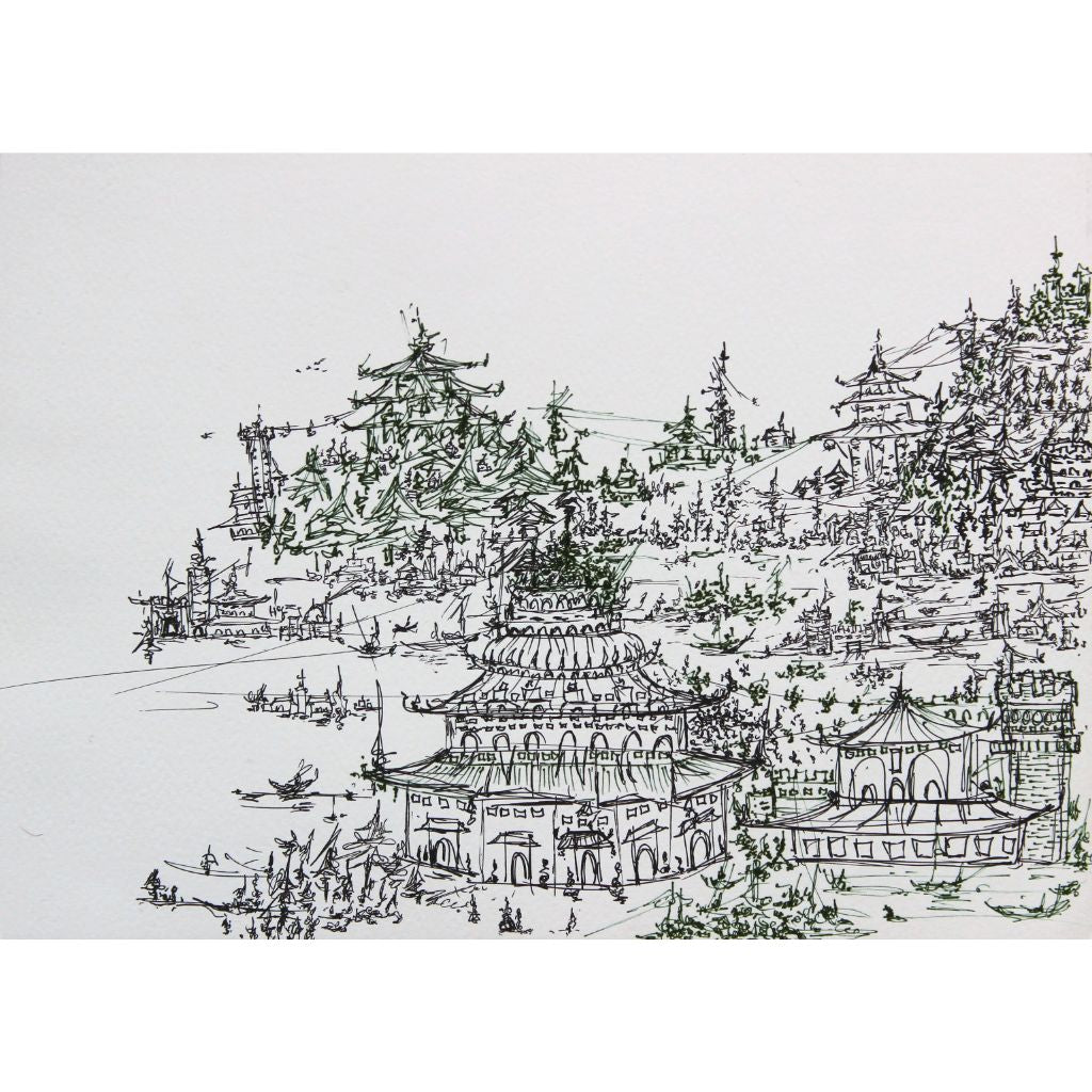 Finding Utopia III | Surreal Pen and Ink Art | Artezaar.com – Artezaar ...
