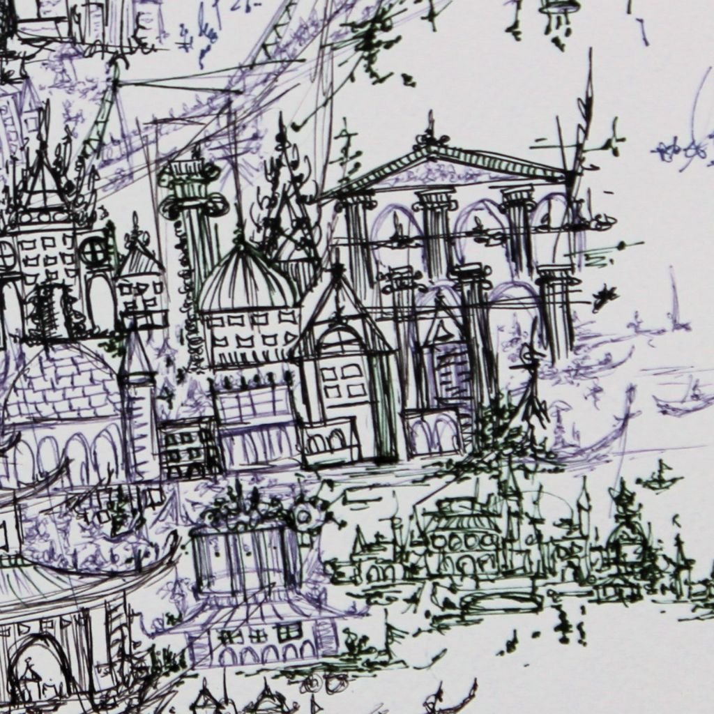 Finding Utopia V | Sketch on Paper | Artezaar.com Art Gallery Dubai ...