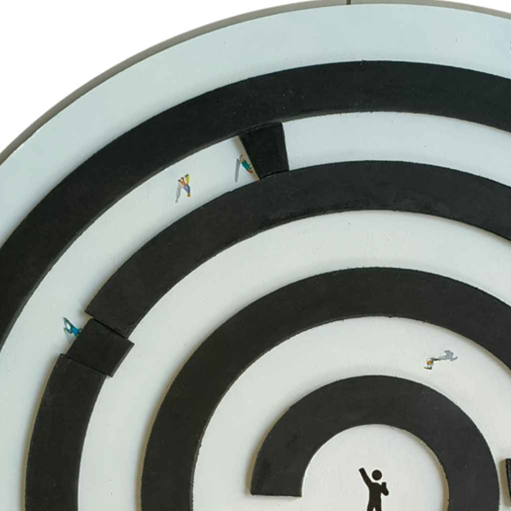 Happiness Maze | Mixed Media Painting | Artezaar.com Art Gallery Dubai ...