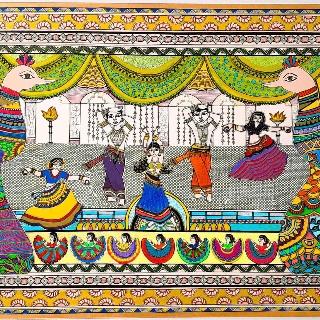 Indian Folklore | Acrylic Painting | Artezaar.com Art Gallery Dubai ...