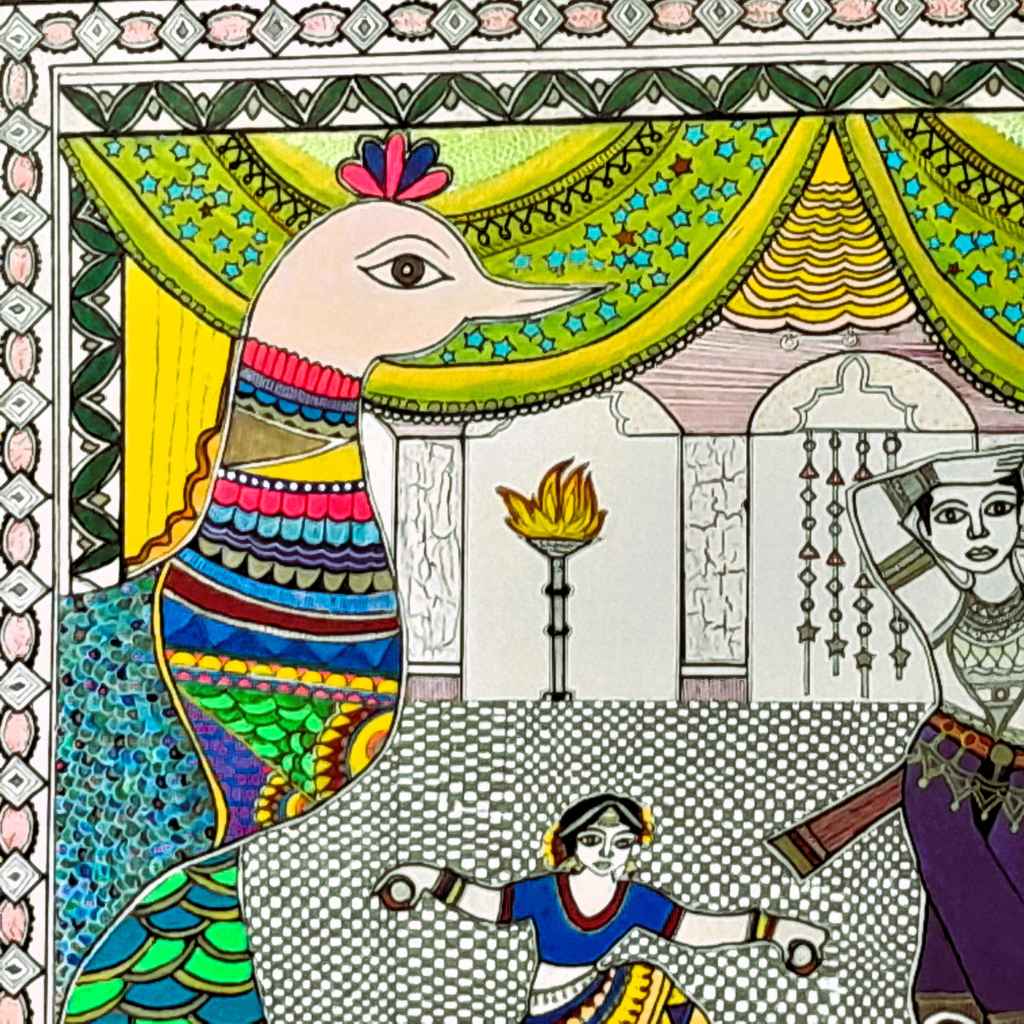 Indian Folklore | Acrylic Painting | Artezaar.com Art Gallery Dubai ...