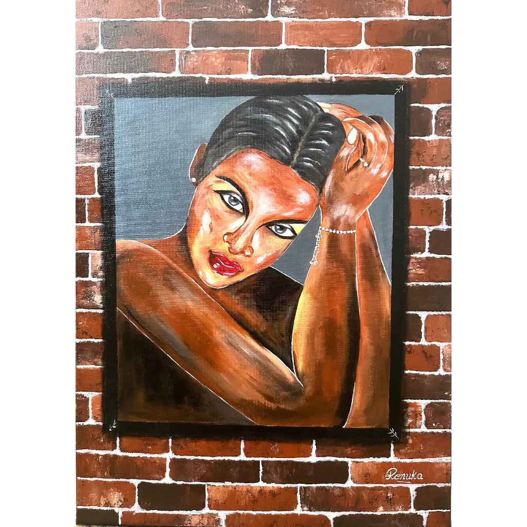 Lady | Acrylic Painting | Artezaar.com Online Art Gallery Dubai