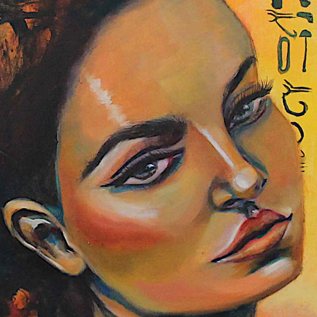 Lady Of Protection Oil Painting | Artezaar.com Art Gallery Dubai ...
