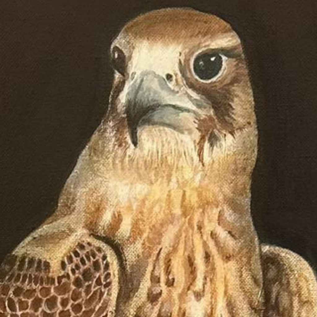 Majesty of the Falcon | Falcon Oil Painting | Artezaar Dubai – Artezaar ...