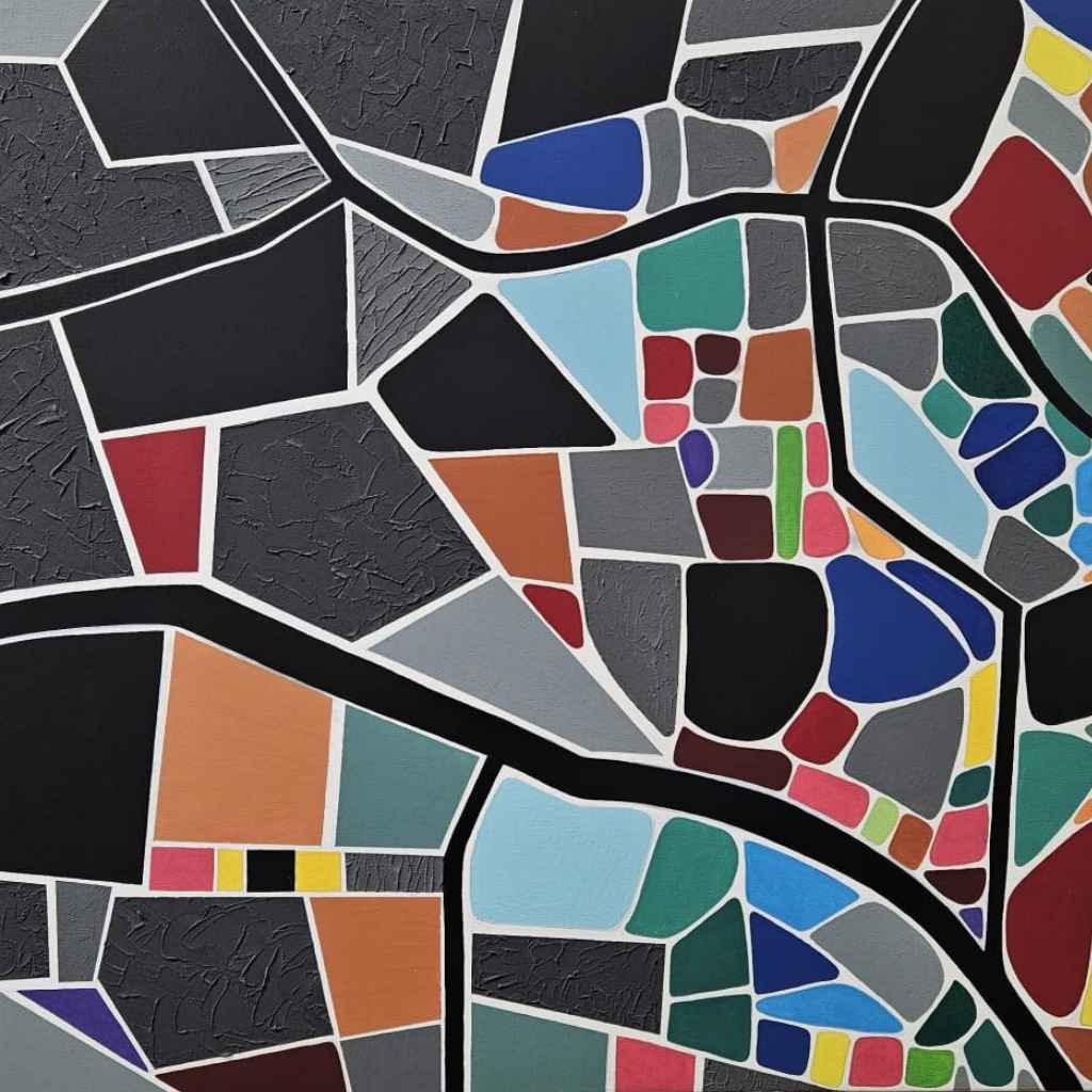 Mapping Pleasure | Acrylic Painting | Artezaar.com Art Gallery Dubai ...