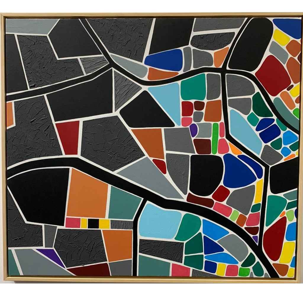 Mapping Pleasure | Acrylic Painting | Artezaar.com Art Gallery Dubai ...