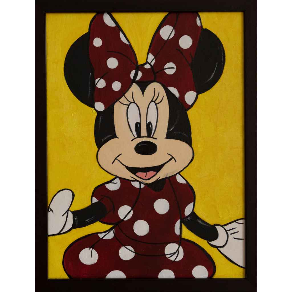 Minnie Mouse Oil Painting | Artezaar.com Online Art Gallery Dubai
