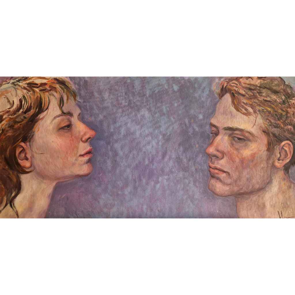 Mixed Signals | Love Oil Painting | Artezaar.com Online Art Gallery Dubai