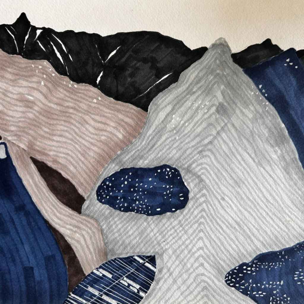 Mountain Unity | Mixed Media | Artezaar.com Online Art Gallery Dubai