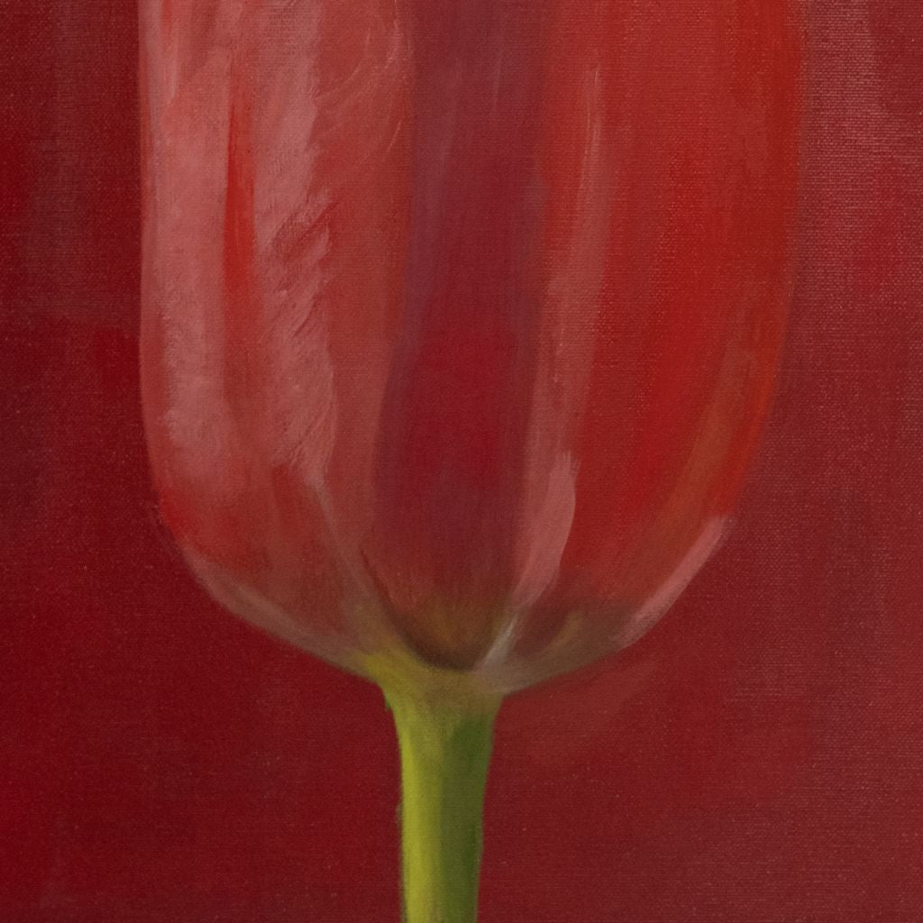 Red Tulip Painting | Artezaar.com Art Gallery Dubai – Artezaar.com ...
