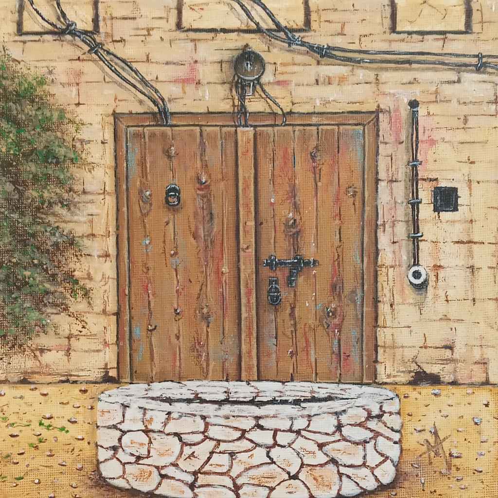 Silence Behind Doors | Doors Acrylic Art | Artezaar.com Art Gallery ...