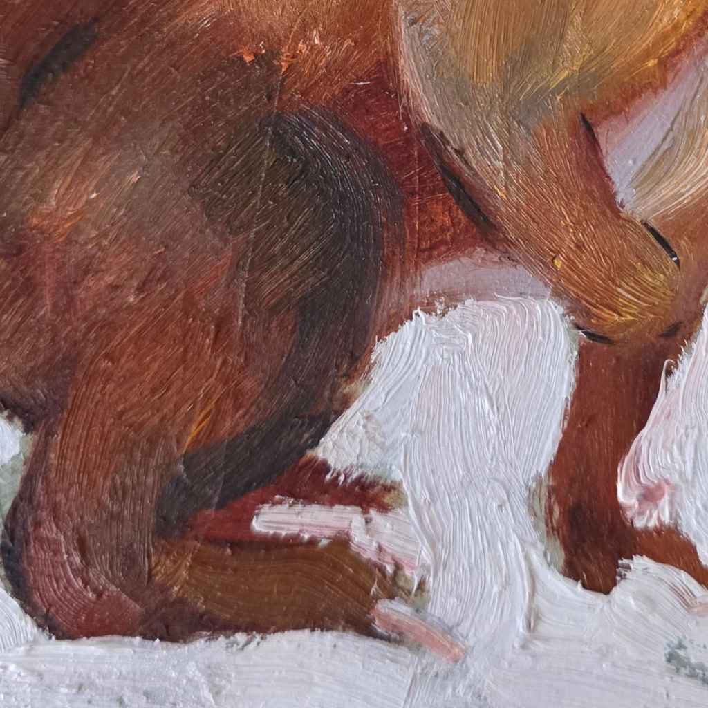 Squirrel Oil Painting | Artezaar.com Online Art Gallery Dubai