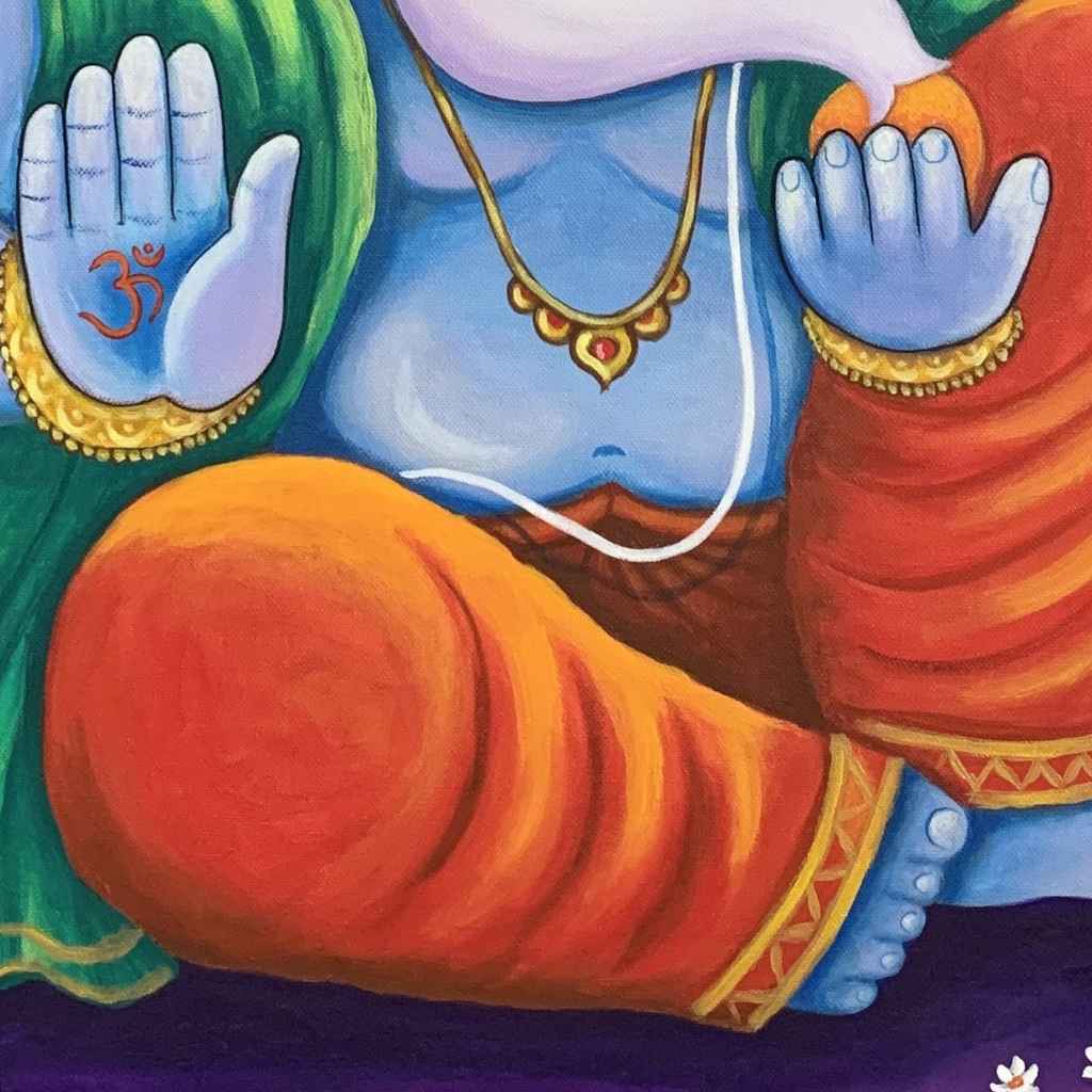 Sumukh Lord Ganesh | Acrylic Painting | Artezaar.com Art Gallery Dubai ...