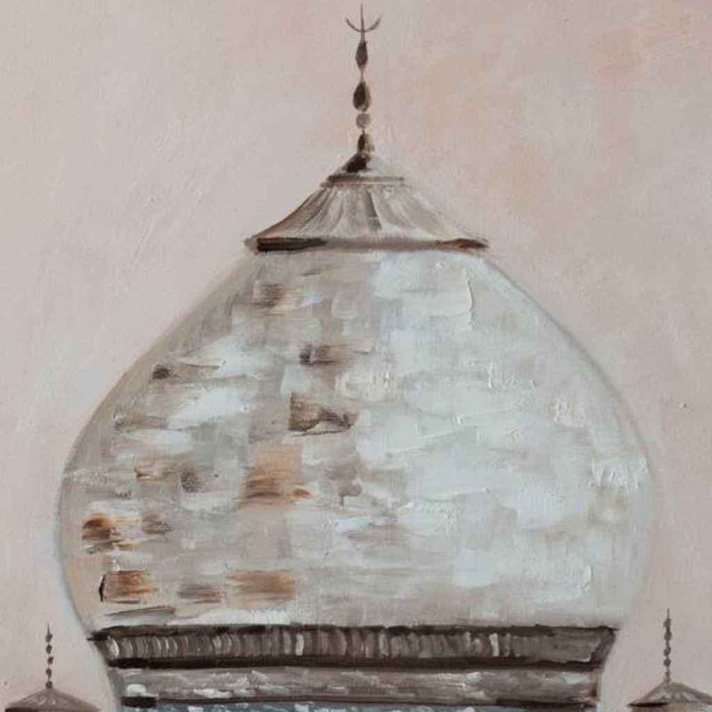 Taj Mahal Oil Painting | Artezaar.com Online Art Gallery Dubai