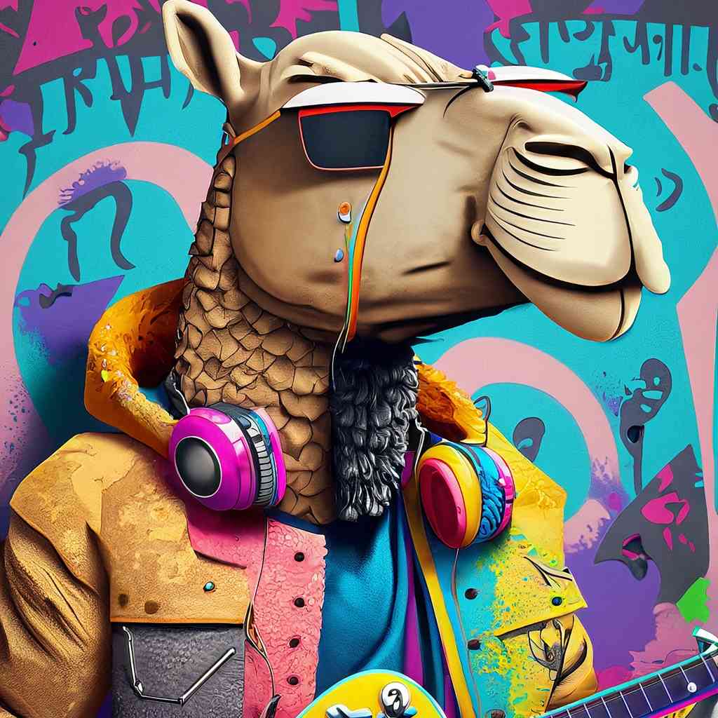 The Grooving Camel | Digital Art Print | Artezaar.com Art Gallery Dubai ...