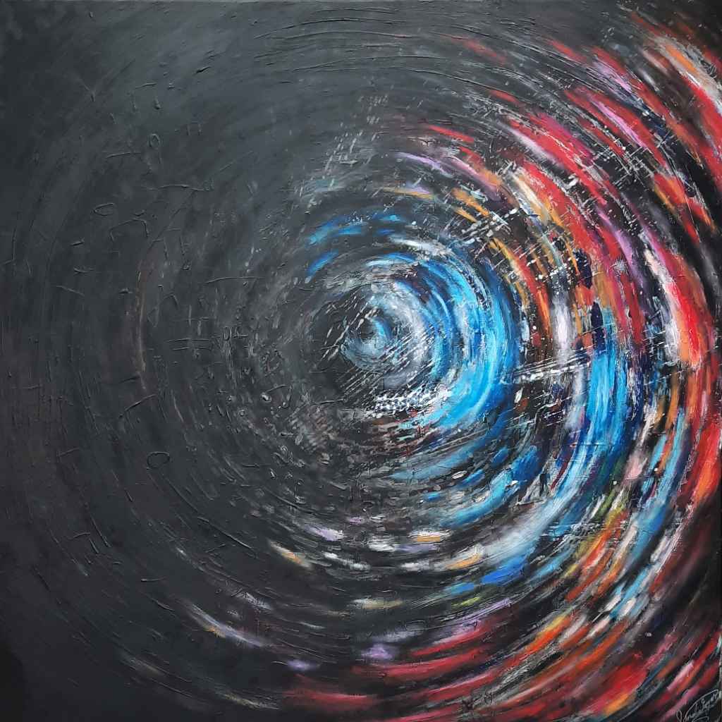 The Whirling Joy Abstract Painting | Artezaar.com Online Gallery Dubai ...