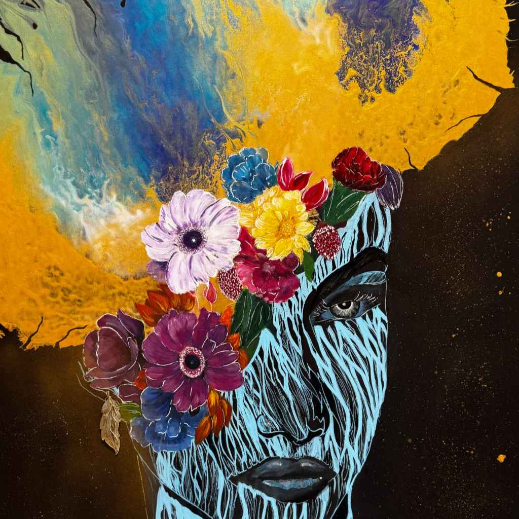 Veins of creation | Acrylic Painting | Artezaar.com Art Gallery Dubai ...
