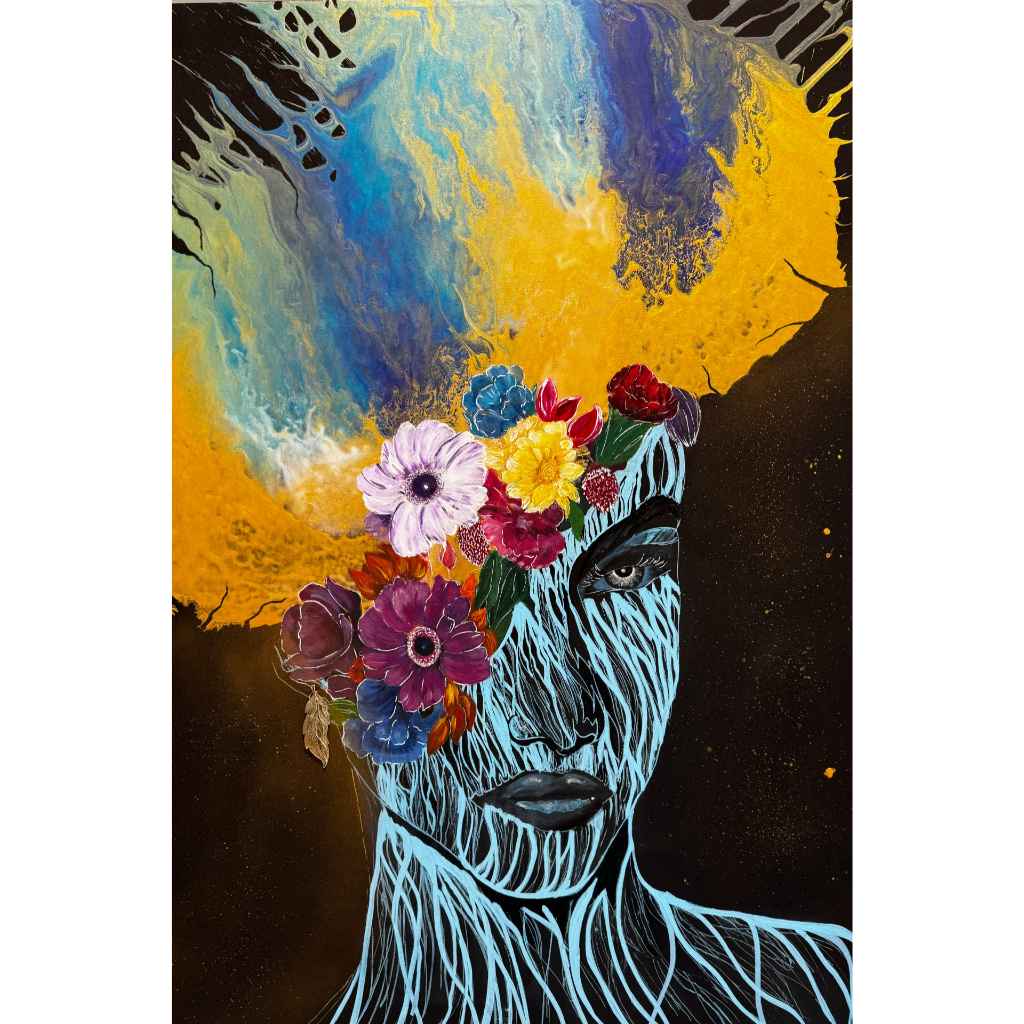 Veins of creation | Acrylic Painting | Artezaar.com Art Gallery Dubai ...