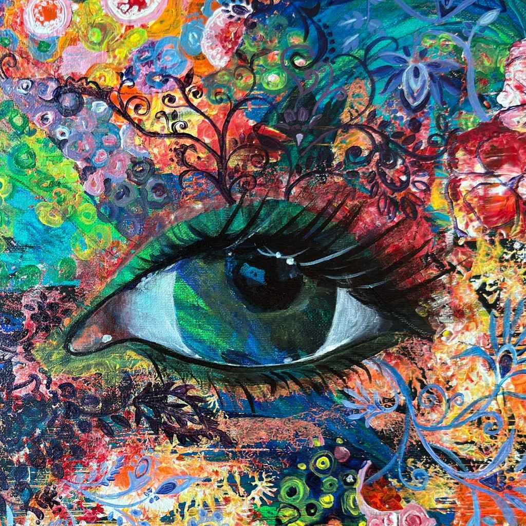 Why Close An Eye? | Acrylic Painting | Artezaar.com Art Gallery Dubai ...