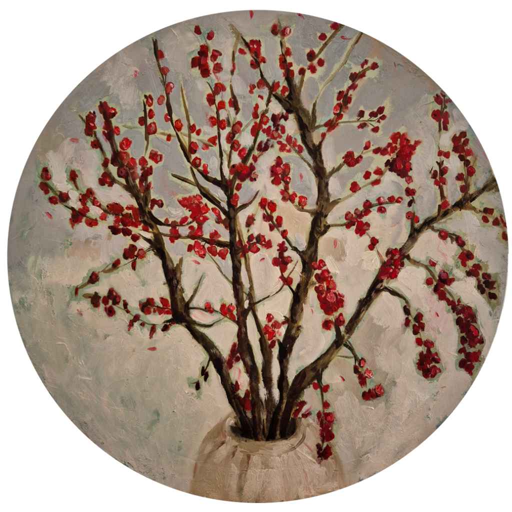 Winterberry | Flowers Painting | Artezaar.com Online Art Gallery Dubai