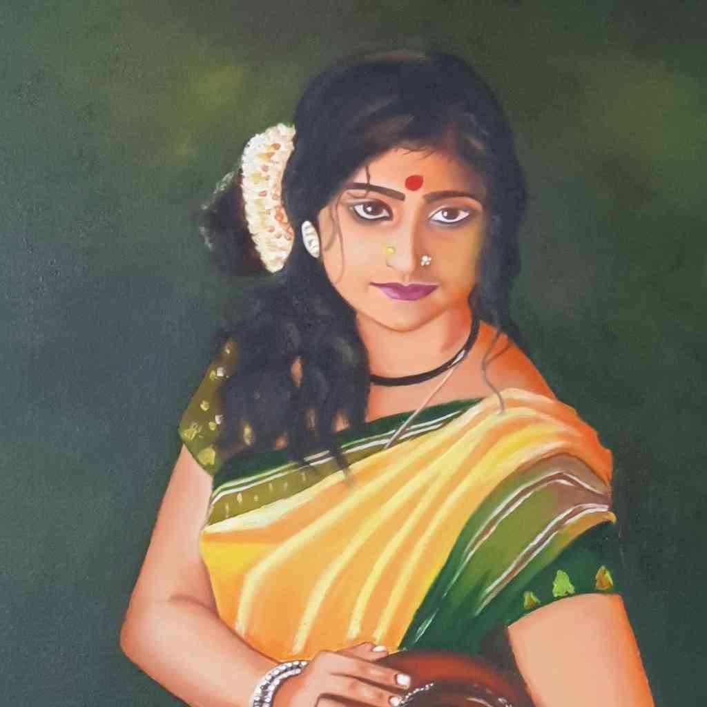 Buy Oil Paintings | Aanya | Artezaar.com Art Gallery Dubai – Artezaar ...