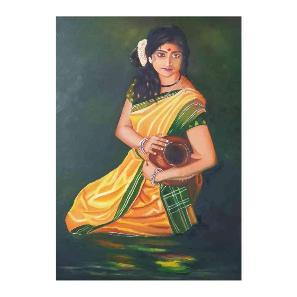 Buy Oil Paintings | Aanya | Artezaar.com Art Gallery Dubai – Artezaar ...