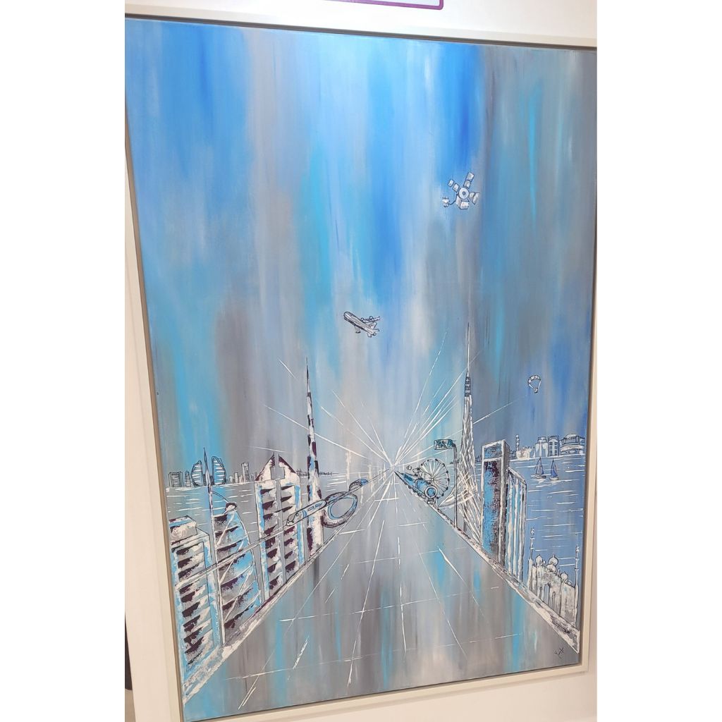 City of the Future | Acrylic Painting | Artezaar.com Art Gallery ...