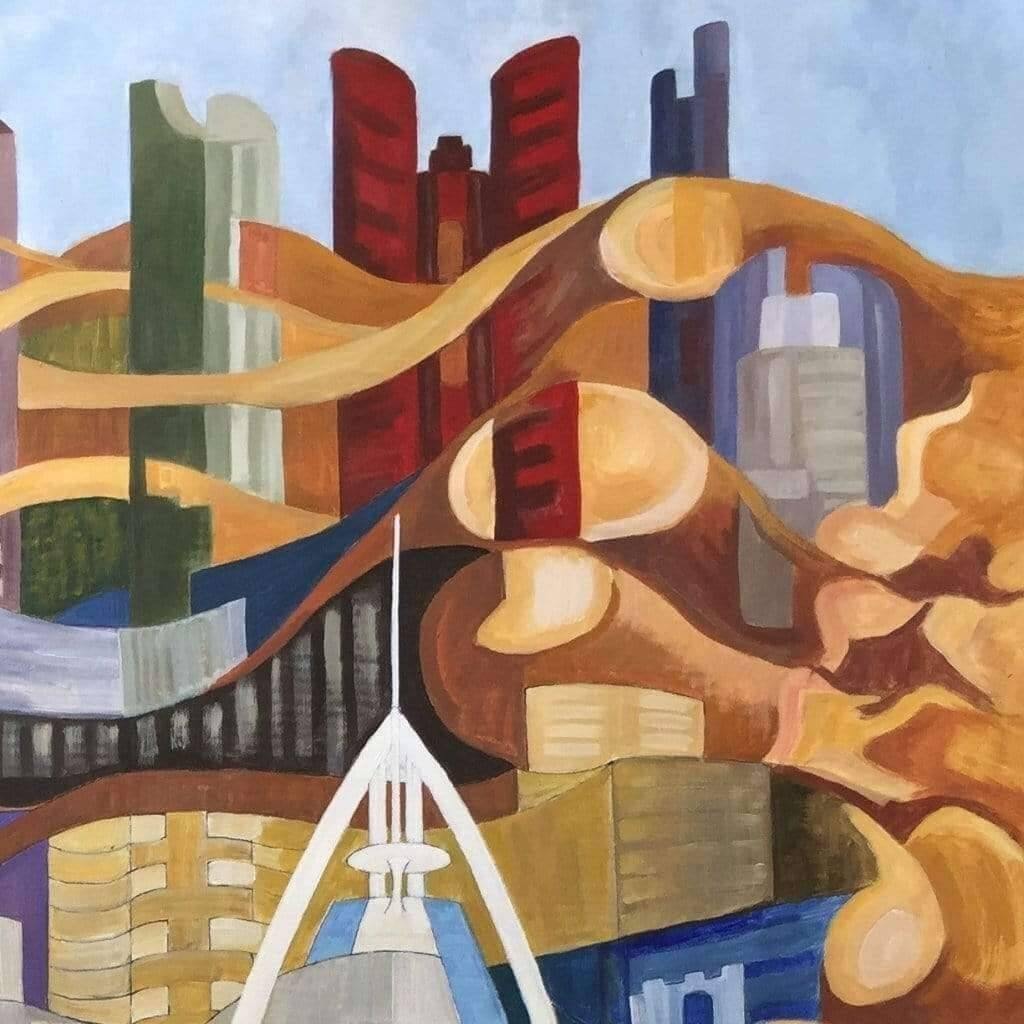 Burj Al Arab 3 | Abstract Acrylic Painting | Artezaar.com Dubai ...