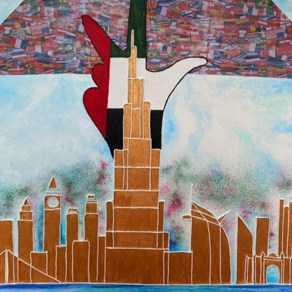 Mixed Media Painting | Coherence | Artezaar Online Art Gallery Dubai ...