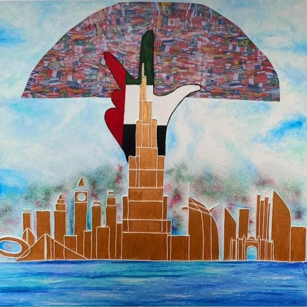 Mixed Media Painting | Coherence | Artezaar Online Art Gallery Dubai ...