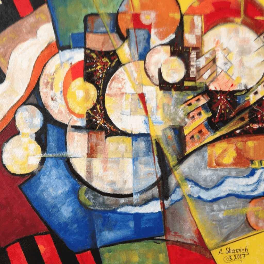 Abstract Painting | Conflict 2017 | Artezaar.com Online Art Gallery