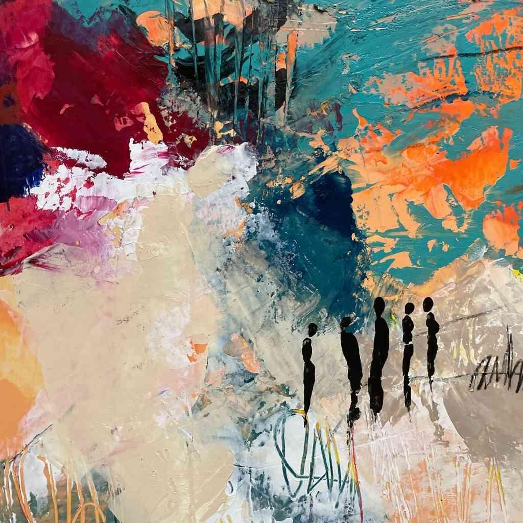 Acrylic Painting | Conversations | Artezaar.com Online Art Gallery