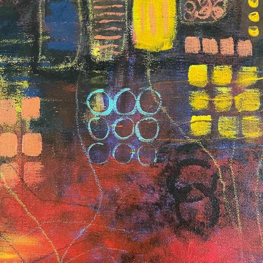 Fire Within | Bold Red Abstract Painting | Artezaar Gallery – Artezaar ...