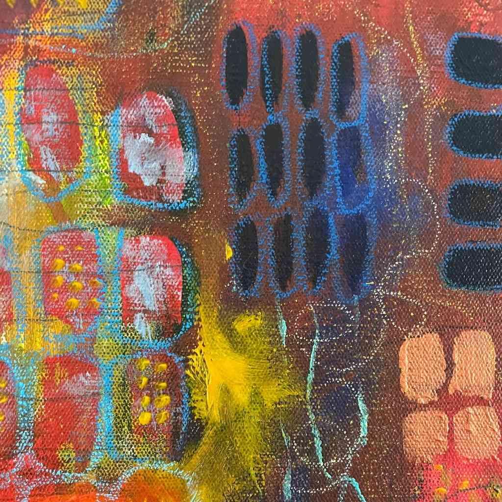 Fire Within Abstract Painting | Artezaar.com Online Art Gallery Dubai