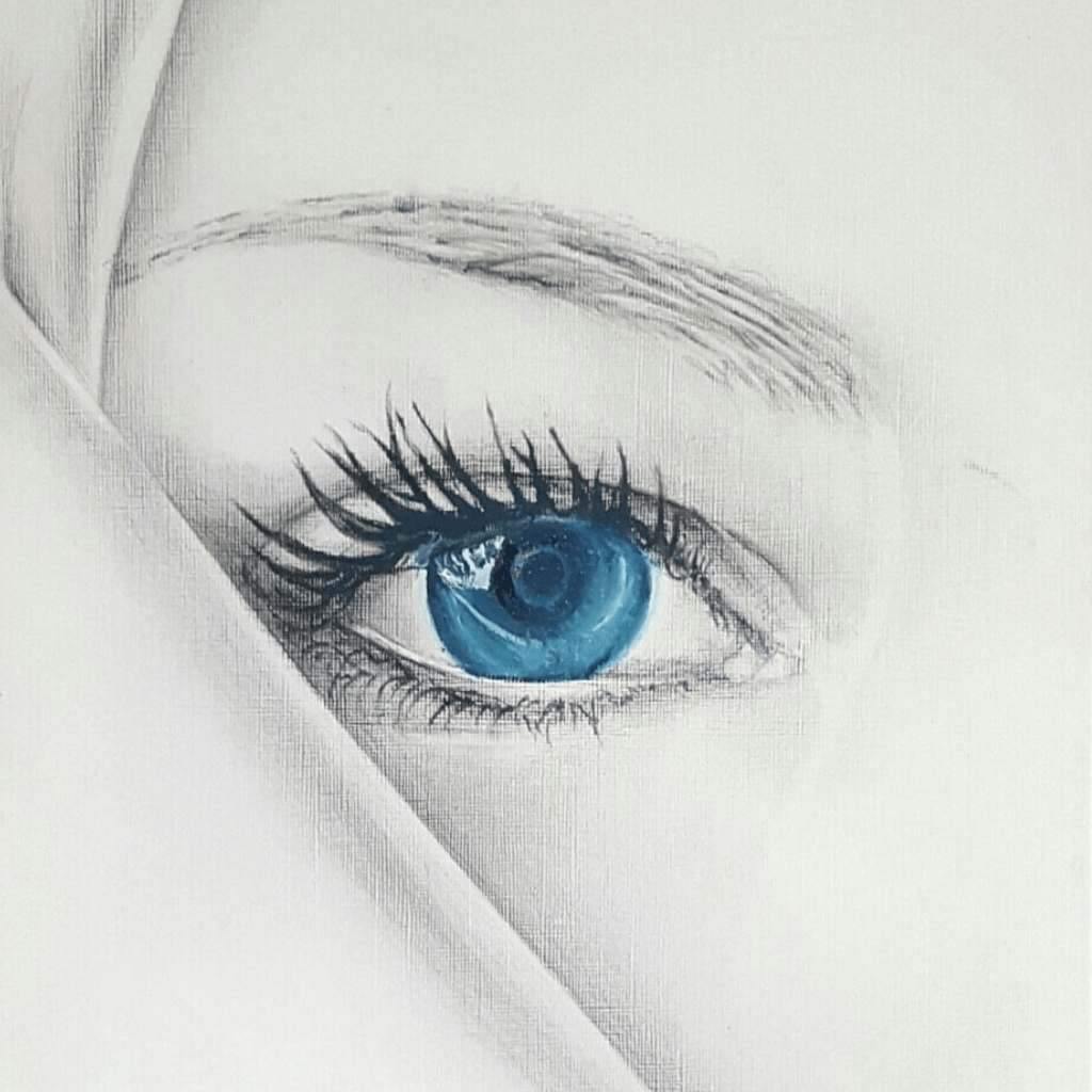 Fine Art Sketch and Drawing | Gaze | Artezaar Art Gallery Dubai ...