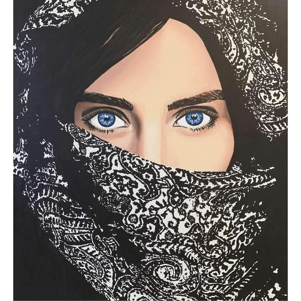 Jamila | Large Portrait Painting | Artezaar Dubai – Artezaar.com Online ...
