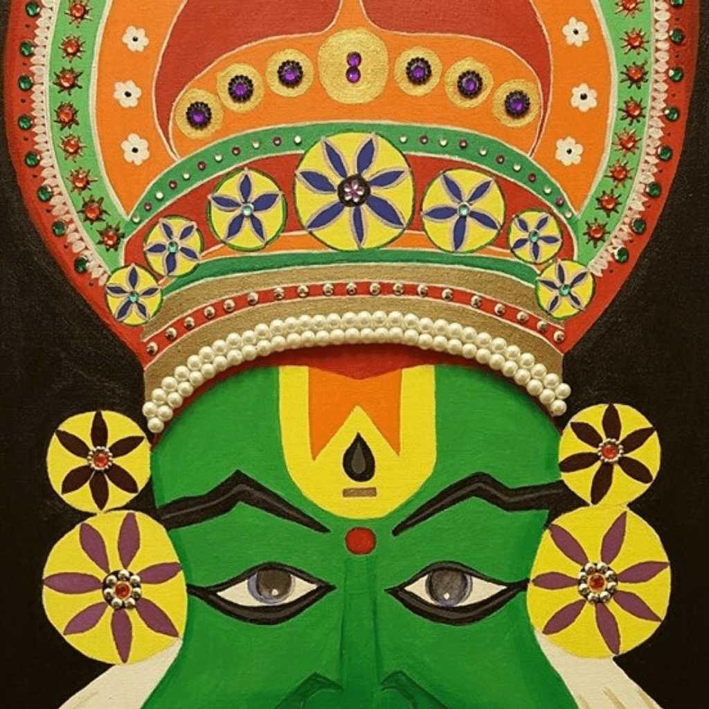 Kathakali Dance Painting Kathakali A Beautiful Form Of Dance