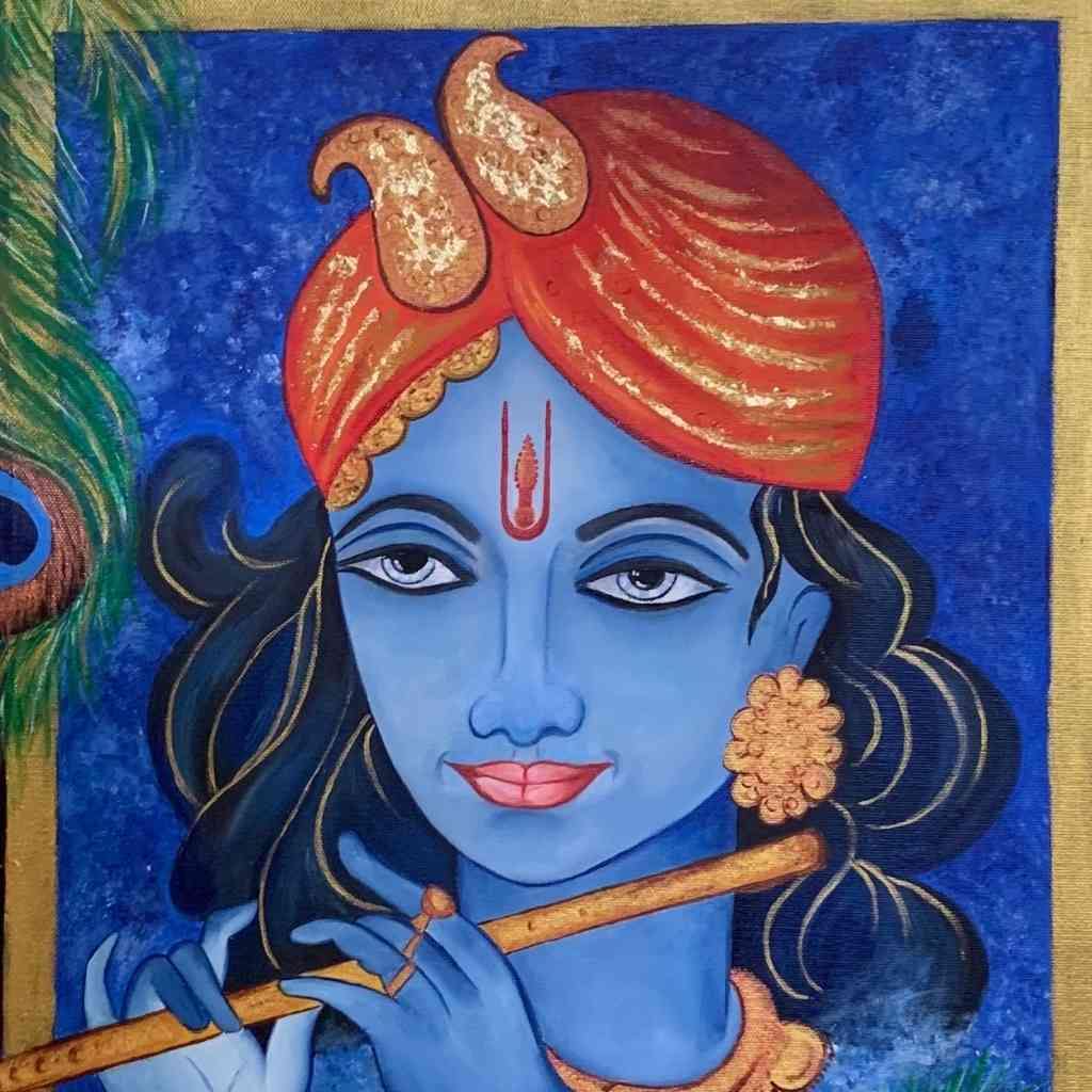 Lord Krishna Art Gallery Delighting Krishna: Paintings Of The