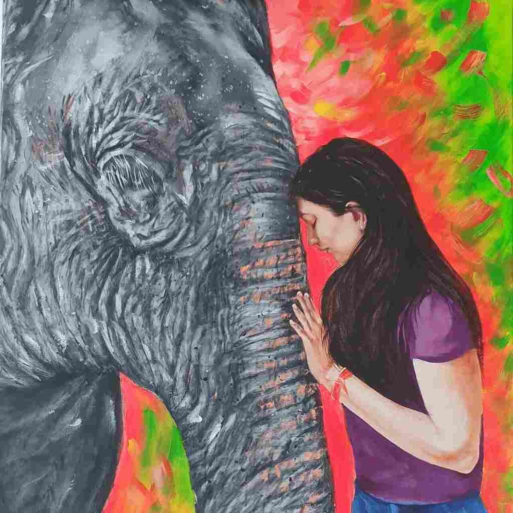 The Blessing | Spiritual Abstract Painting | Artezaar.com – Artezaar ...