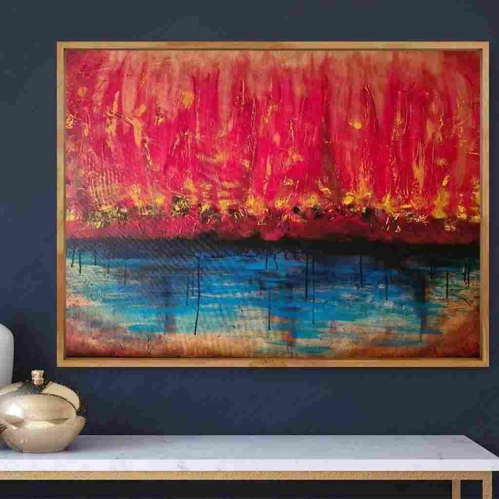 Abstract Acrylic Painting | Wabi- Sabi | Artezaar Art Gallery Dubai ...