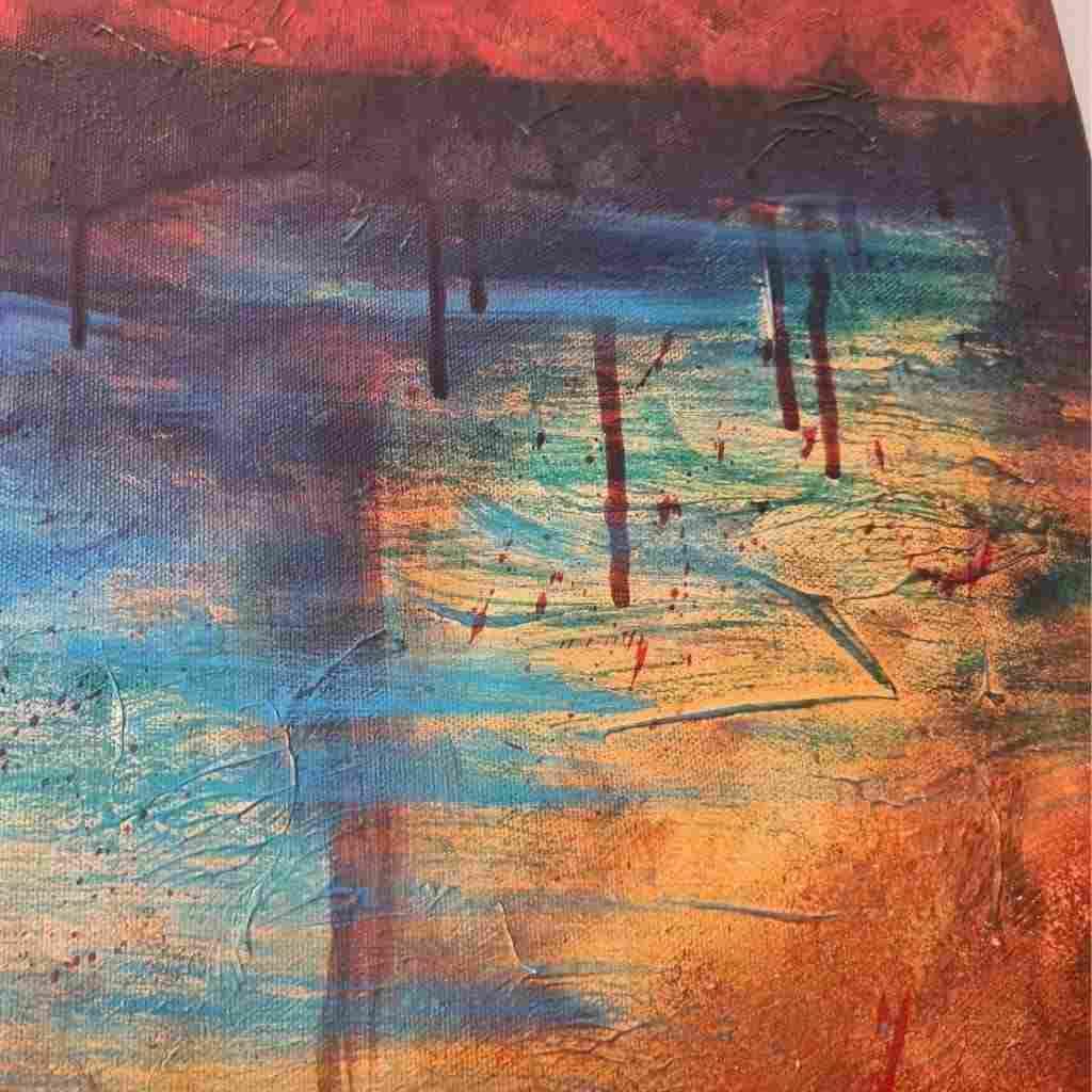 Abstract Acrylic Painting | Wabi- Sabi | Artezaar Art Gallery Dubai ...