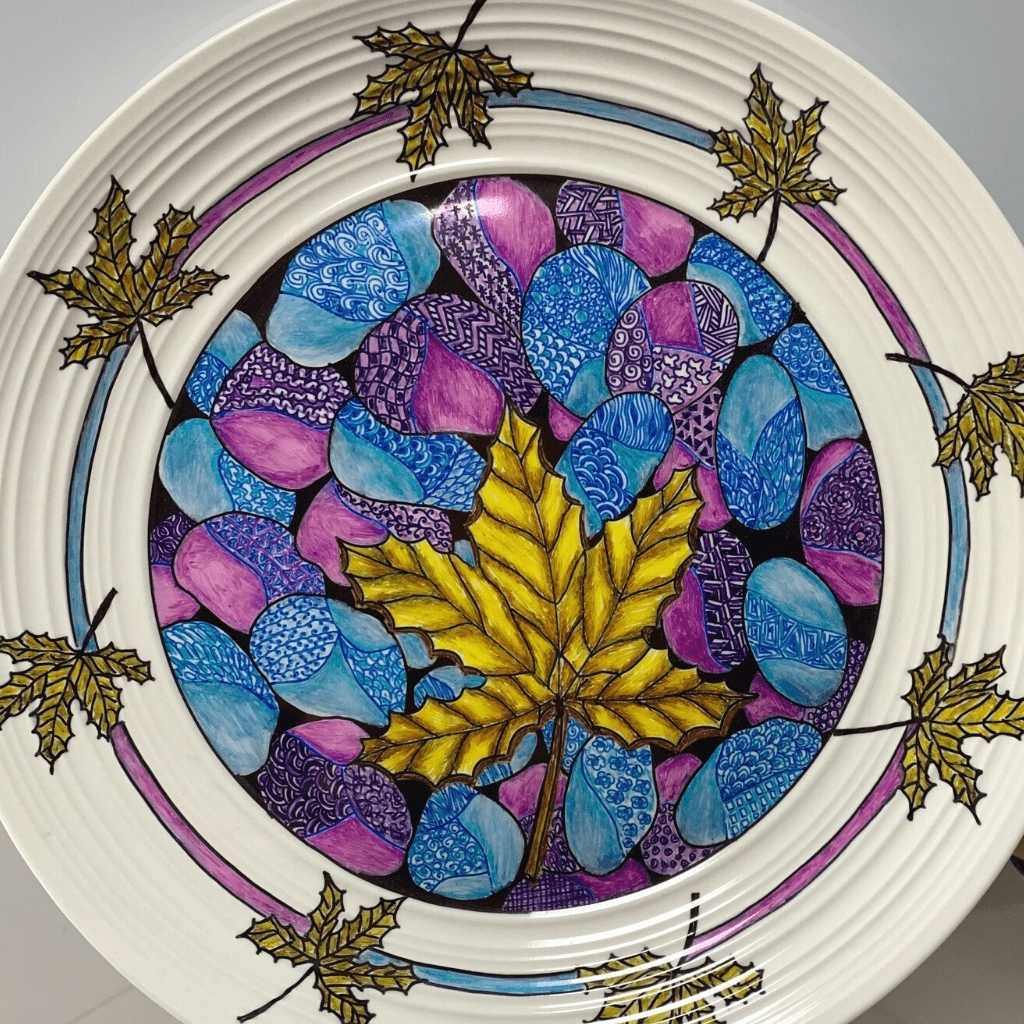 Handmade | Pottery/Ceramic | Zentangled Decor Plates 1 | Artezaar.com ...
